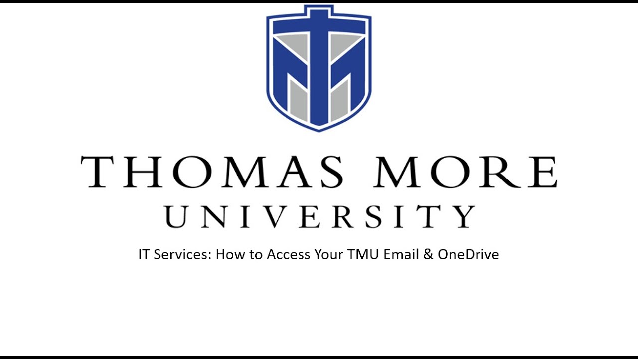 How to Access Your TMU Email & OneDrive - YouTube