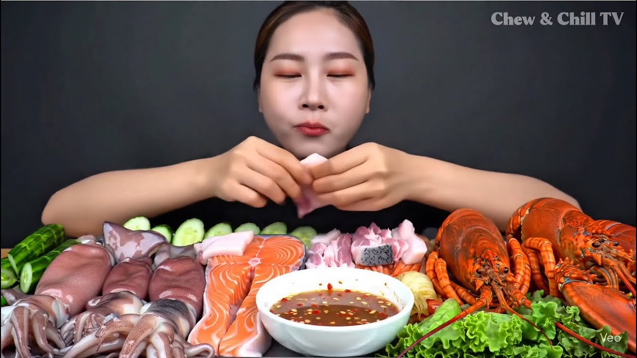 Ultimate Raw & Cooked Feast: Lobster, Pig's Head & Intestines… Mukbang ...