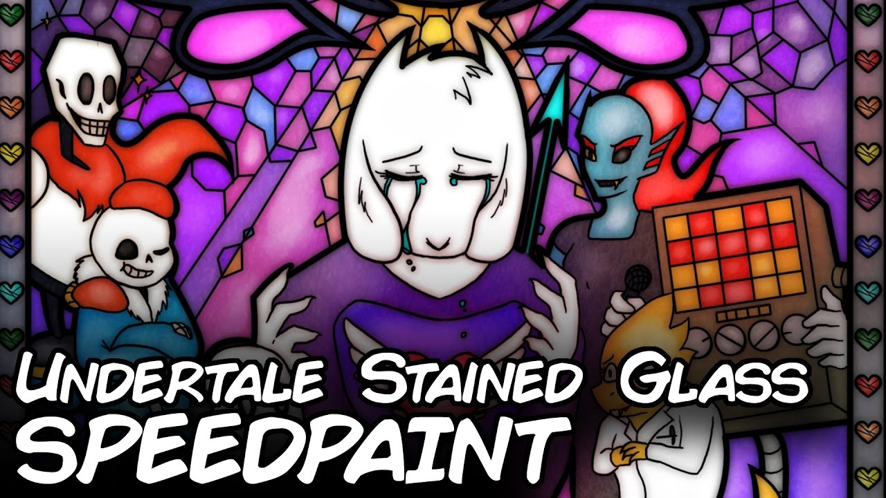 Undetale Stained Glass: Two Faced Angel - YouTube