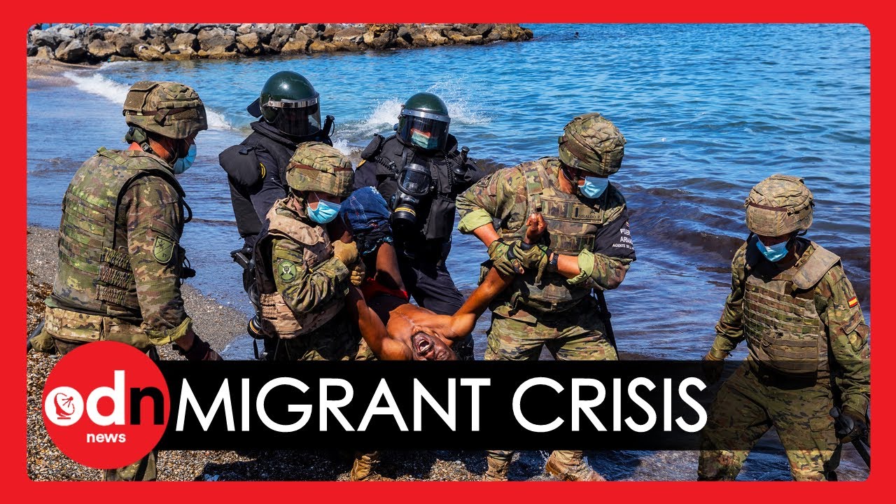 THOUSANDS of Migrants Descend on Spanish Borders as Ceuta Faces ...