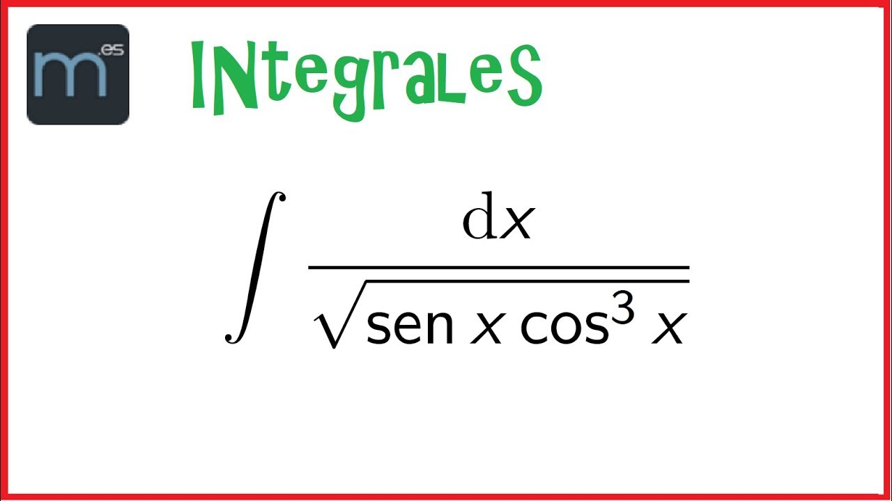 Integrales - Integral no inmediata hasta que ves que sí lo es - YouTube