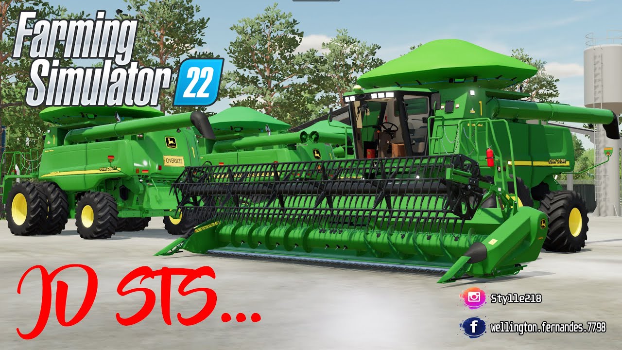 COLHEITADEIRAS BR JOHN DEERE STS SÉRIES PARA FS22 | Apresentando Mods ...