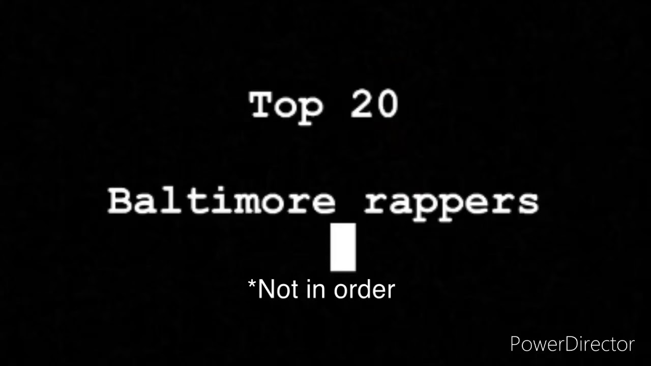 Top 20 Baltimore Rappers - YouTube