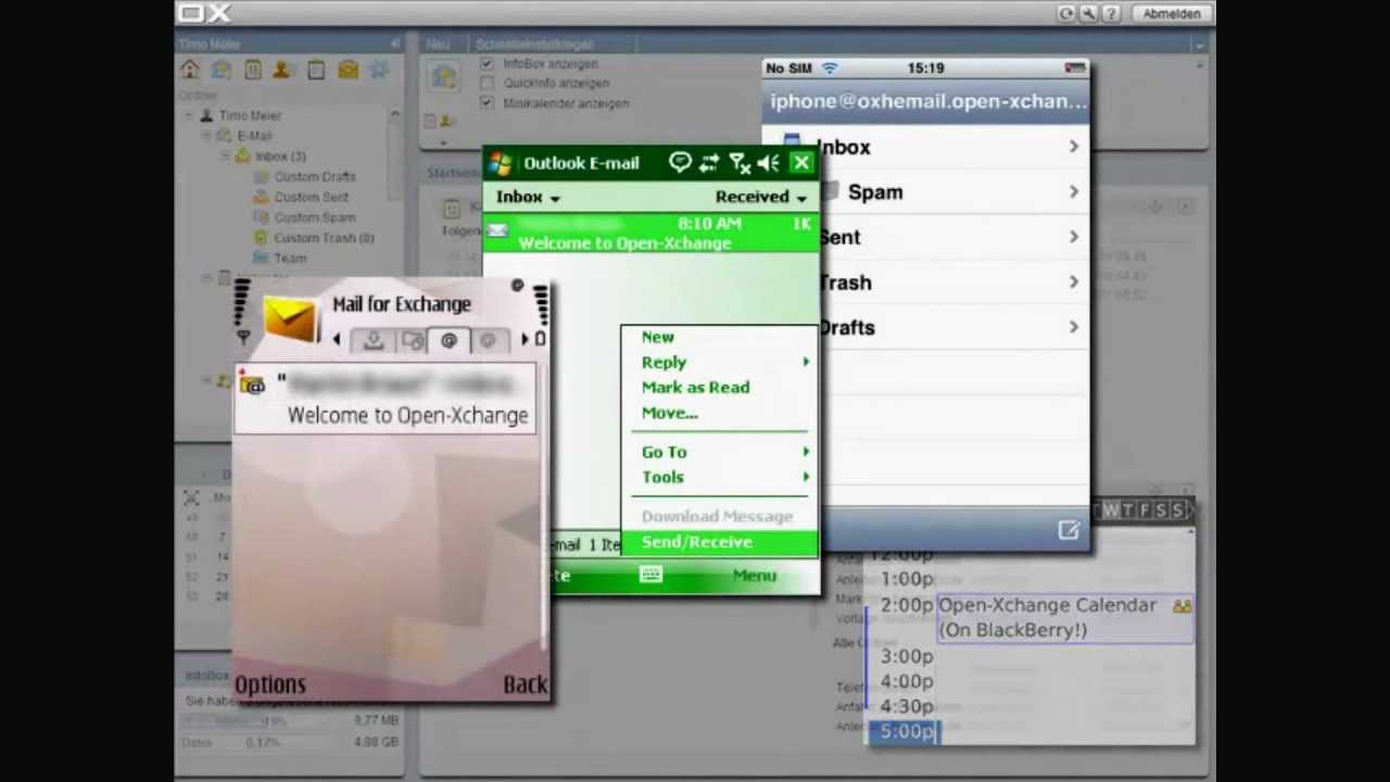 Arbeiten mit Open-Xchange - YouTube