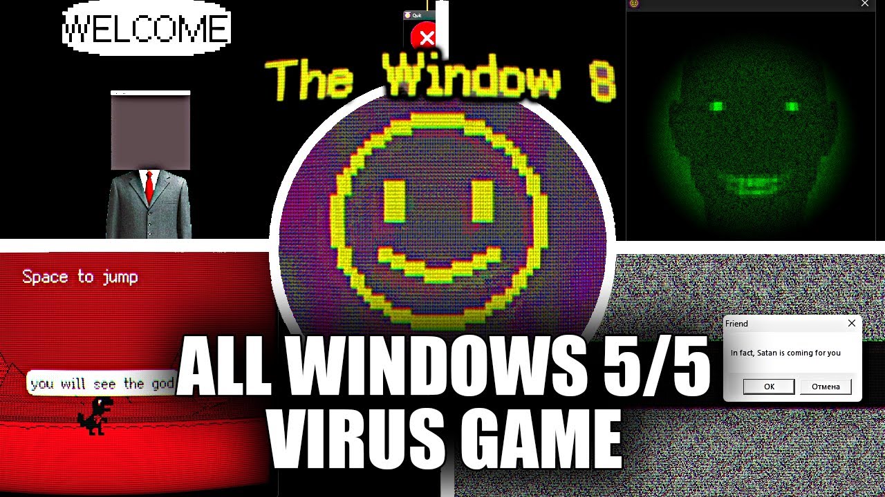 The Window 8 - All Endings & Windows 5/5 & Full Demo Walkthrough (Virus ...