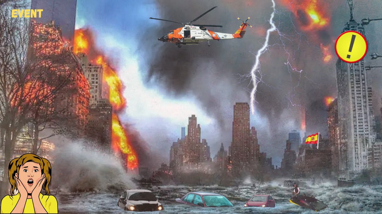 Spain Pray!⚠️ Tsunami Like Waves & Storm Cause Destruction In Mallorca ...