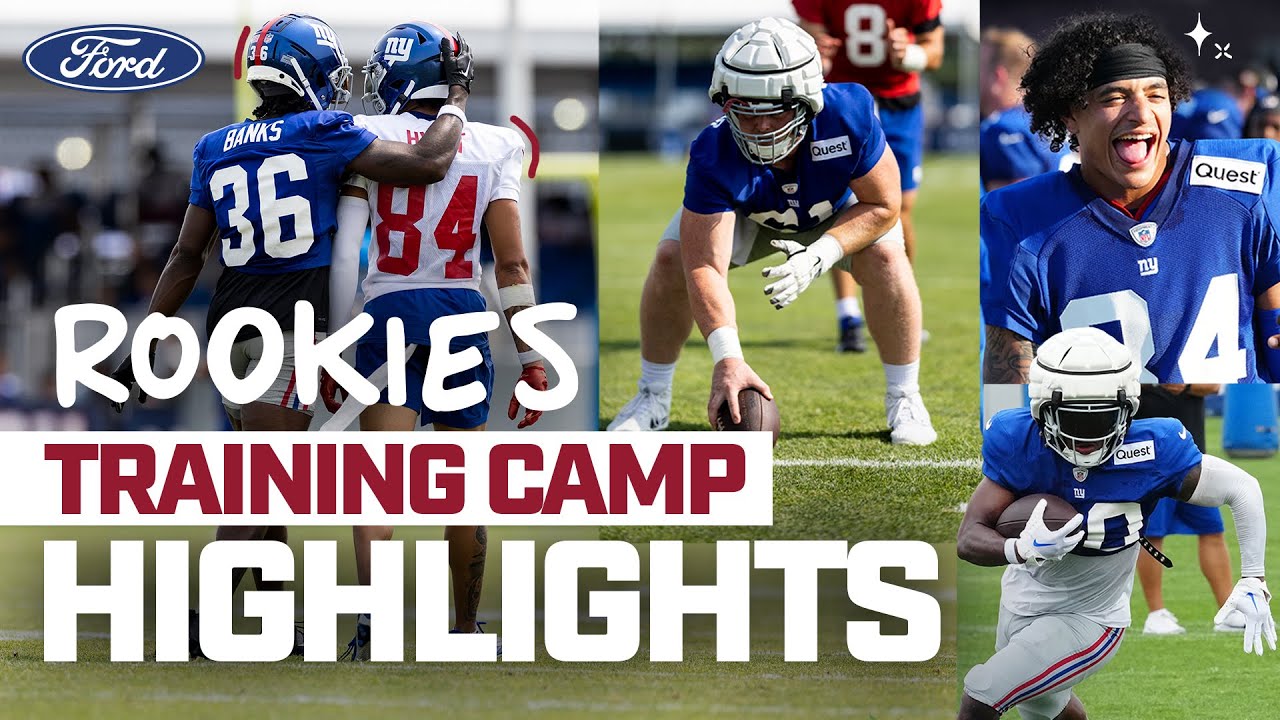 Best Rookie Training Camp Highlights | New York Giants - YouTube