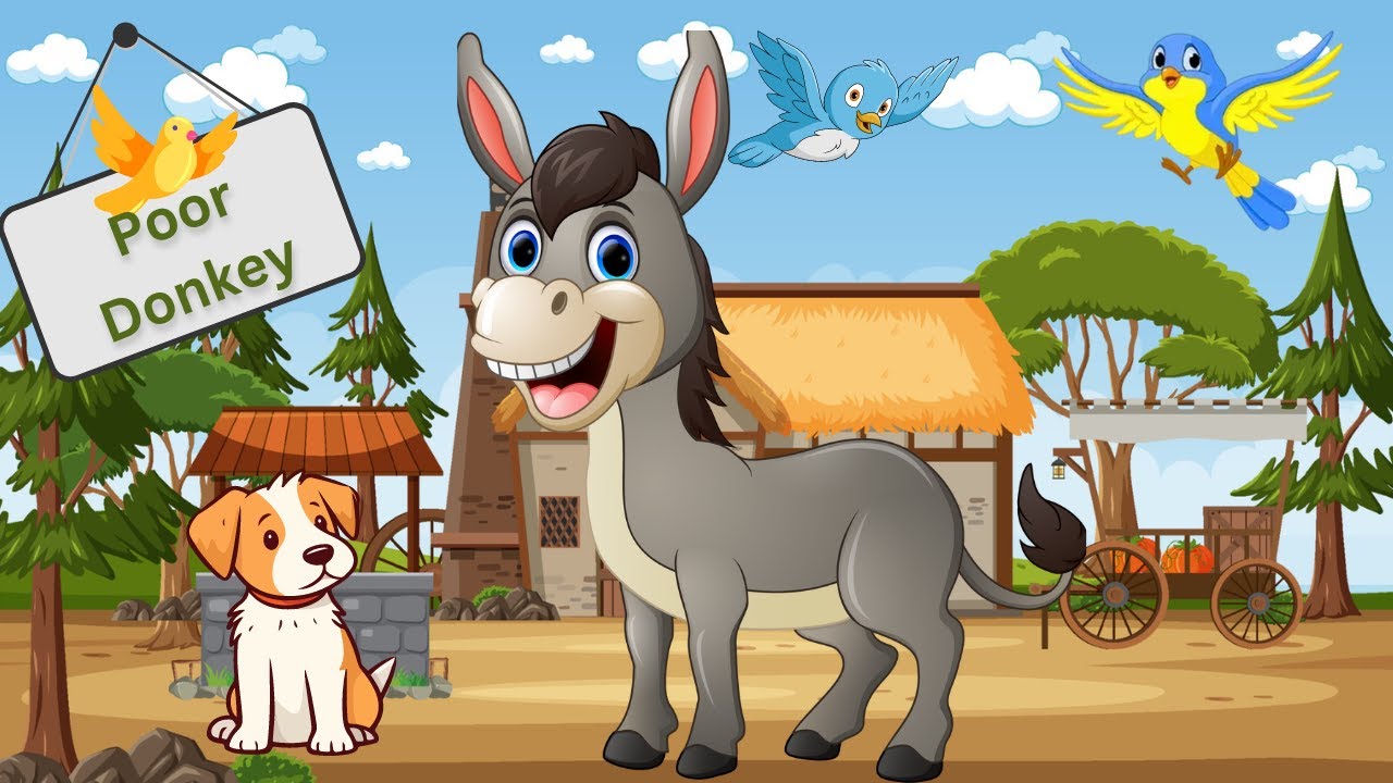 Poor Donkey Learnt a Lesson | Panchtantra story with moral in English ...