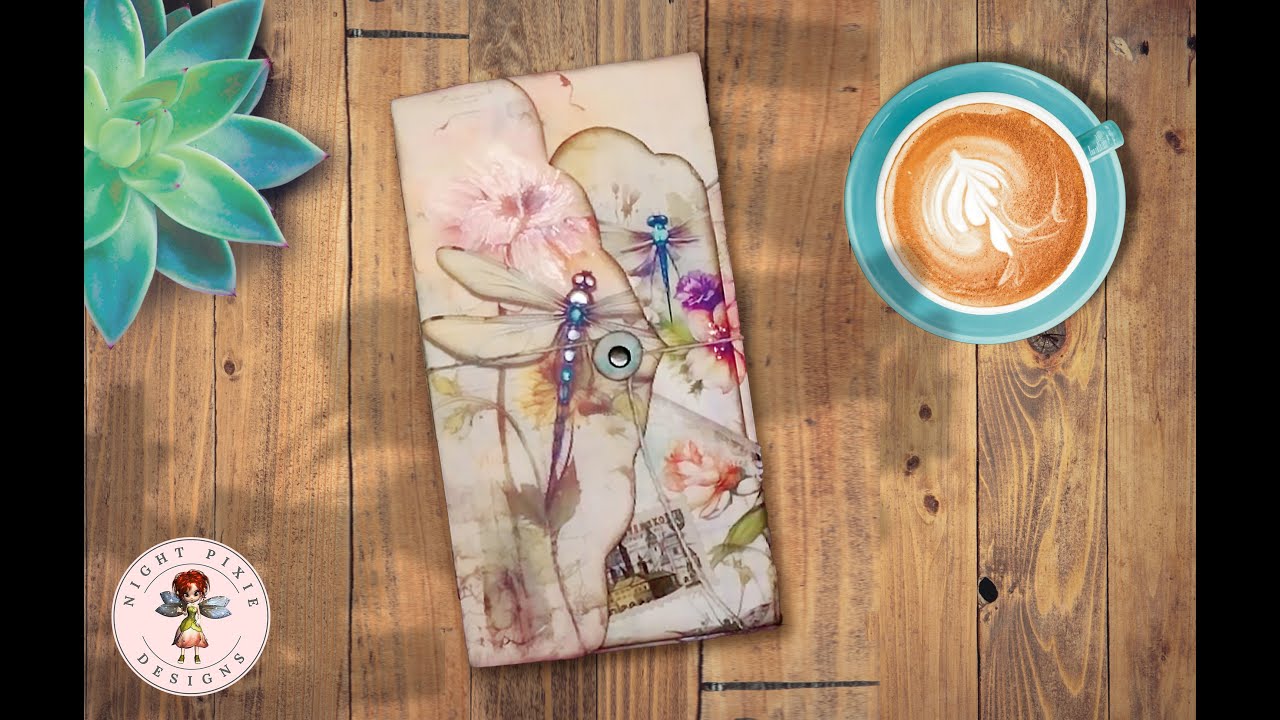 CREATING A DRAGONFLY AND FLORAL FOLIO with Night Pixie Designs - YouTube
