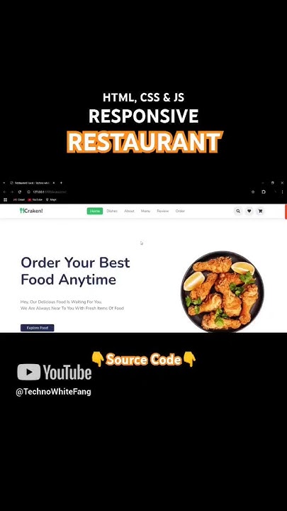 Responsive Restaurant Website #html #css #javascript#webdesign #webdevelopment #frontend # ...