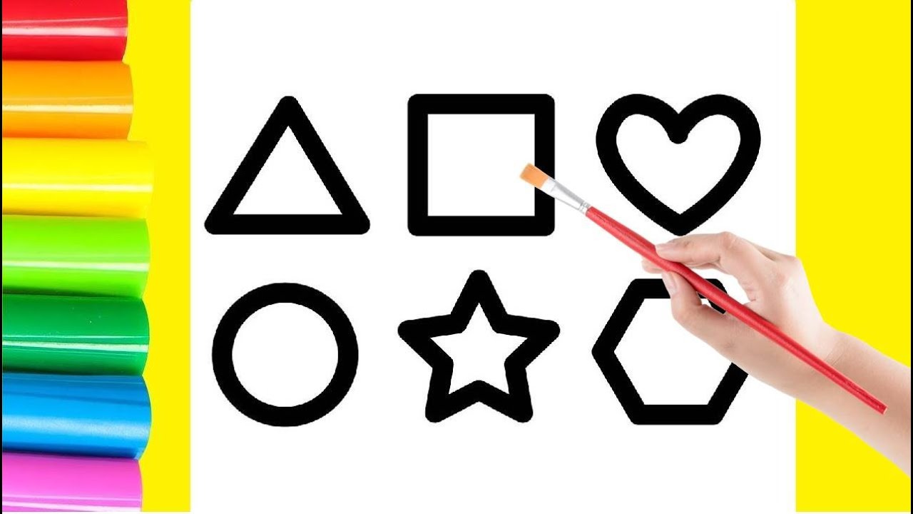 How to Draw Basic Geometry For Children - YouTube