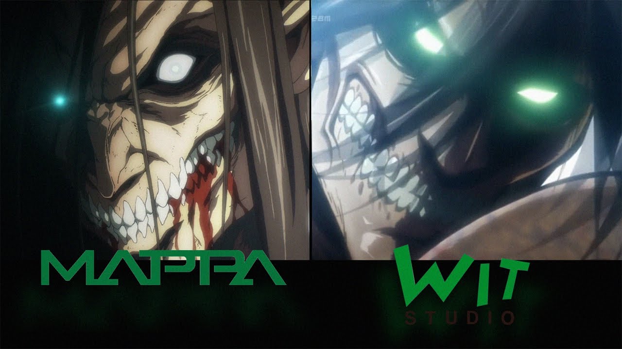 Mappa vs Wit Studio Comparacion de Animacion de los Titanes Cambiantes ...