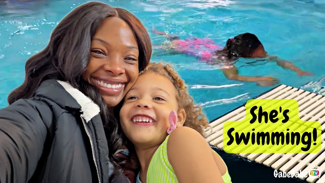 SHE'S SWIMMING! - YouTube