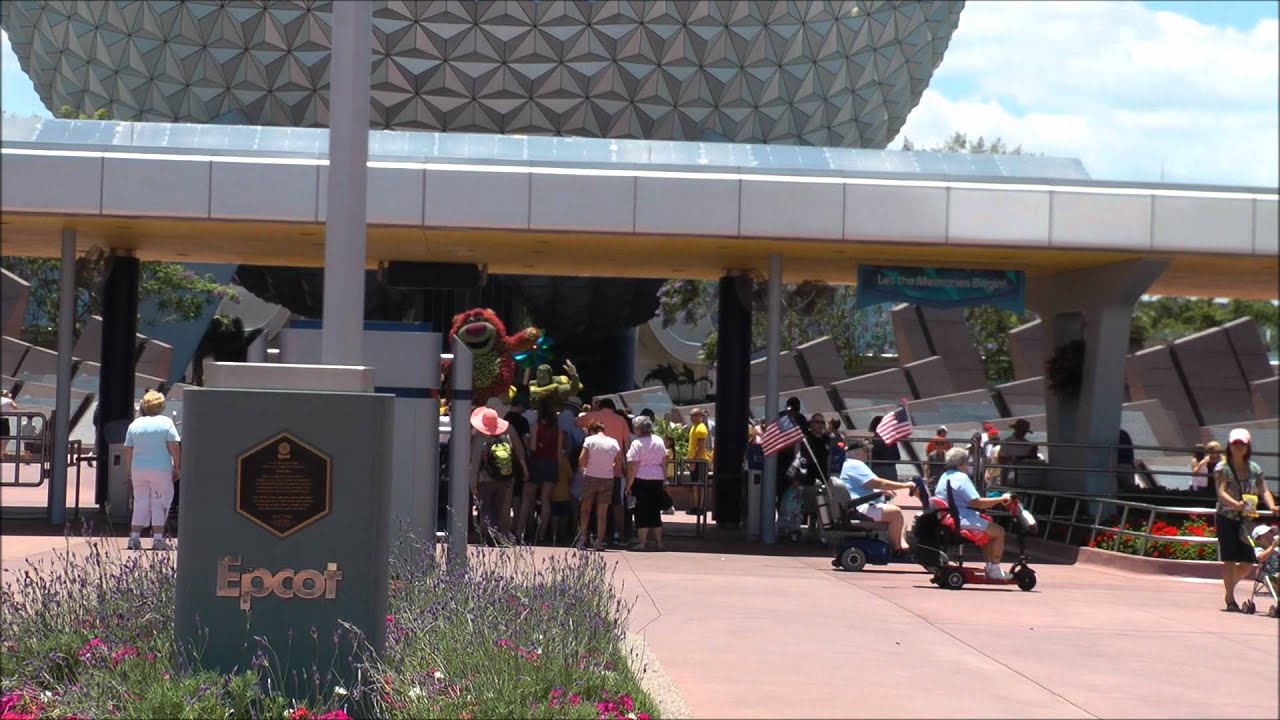 Epcot Entrance, Ecpot, Walt Disney World (HD 1080p) - YouTube