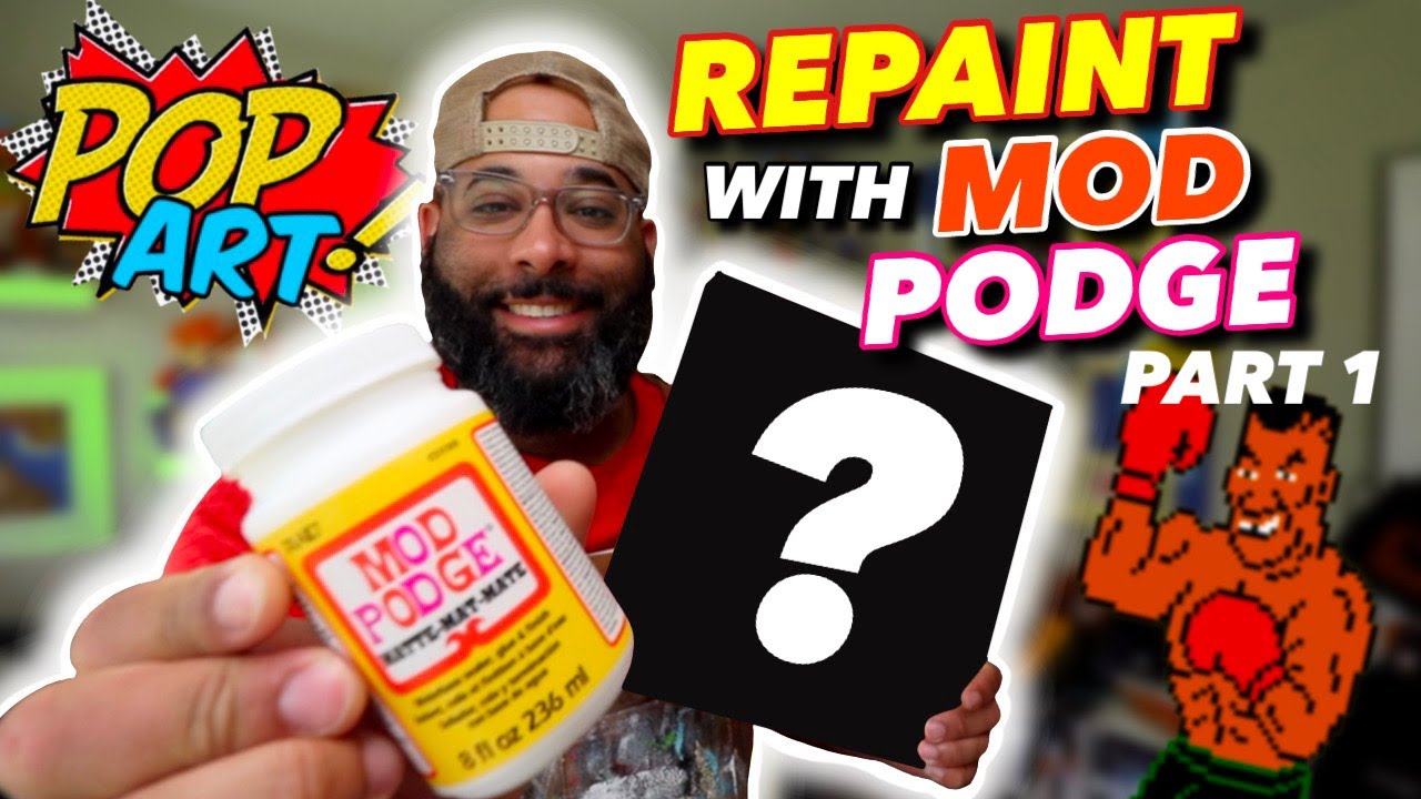 POP ART REPAINT WITH A QUICK MOD PODGE TUTORIAL - YouTube