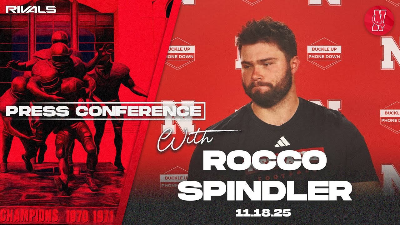 Nebraska Football: Rocco Spindler Penn State press conference (Nov. 18 ...