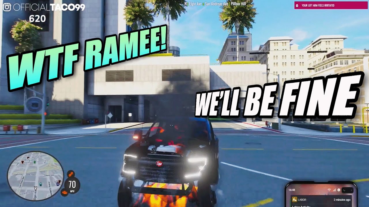 Ramee Almost K*lls CG After Driving a Car While It's On Fire! | Prodigy ...