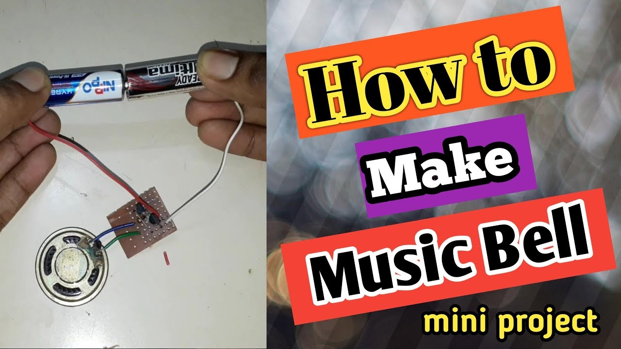 How to make a musical bell circuit | BT66 IC | mini electronics project ...