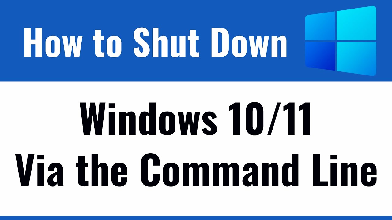 How to Shut Down Windows 11 via the Command Line - YouTube