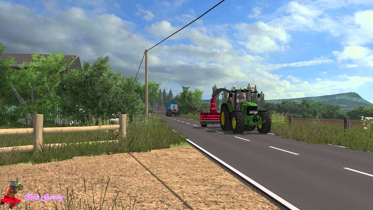 Contractor passing on Court farm fs15 - YouTube
