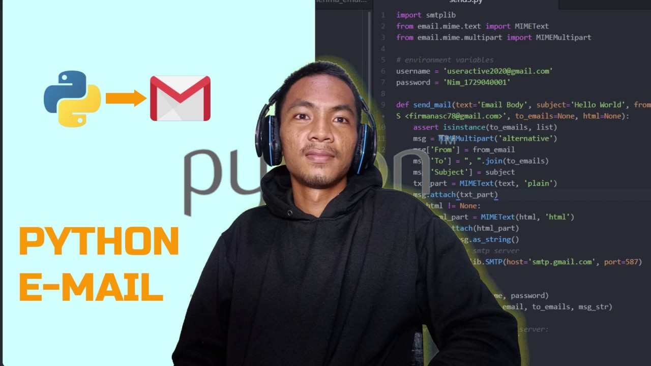 Pengiriman dan Penerimaan Email Berbasis Protokol SMTP Menggunakan Bahasa Python - YouTube