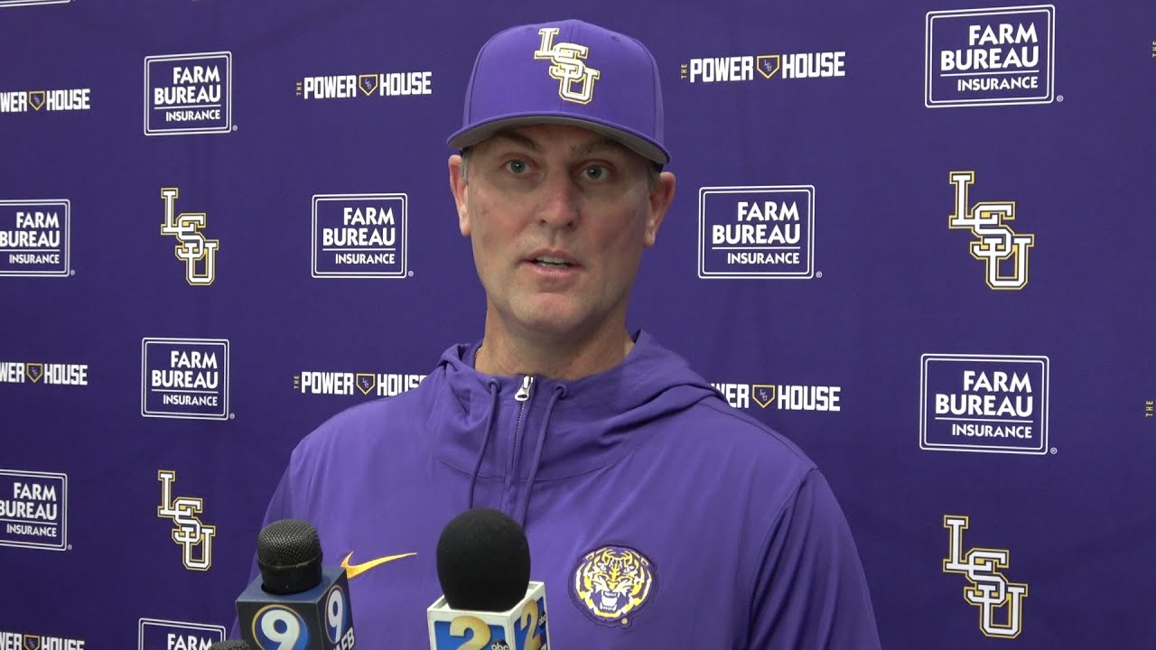 LSU pitching coach Nate Yeskie interview, FULL upload - YouTube