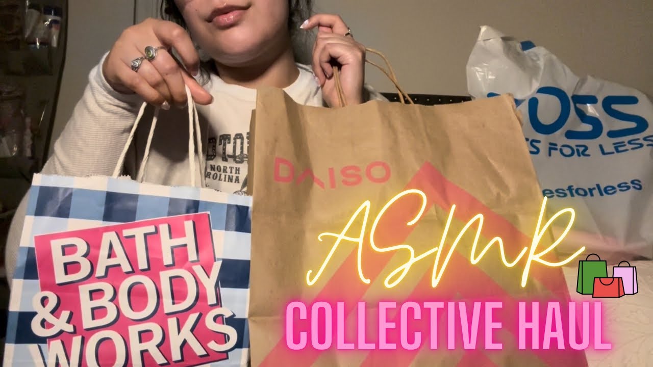 ASMR Collective Haul 🛍️| ROSS, BATH AND BODY WORKS, DAISO AND MORE 🤩 ...