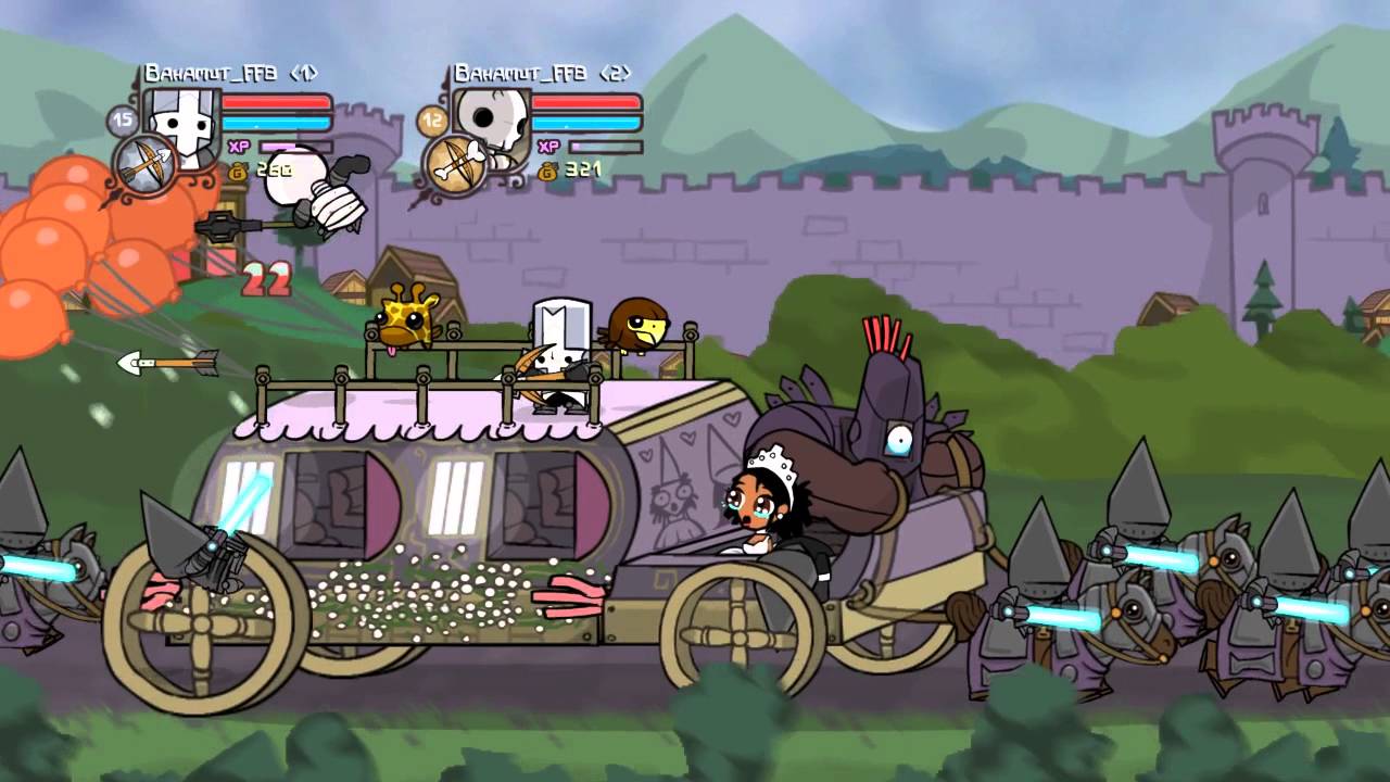 Castle Crashers - Walkthrough N°4 - Flowery Field to Cyclops' Fortress ...