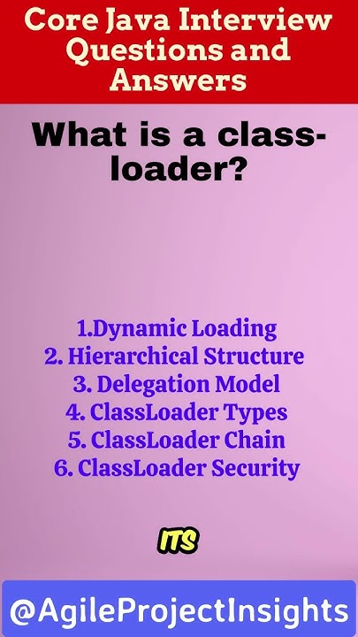 Mastering Java Class-loaders A Quick Developer's Guide #sorts #projectmanager - YouTube