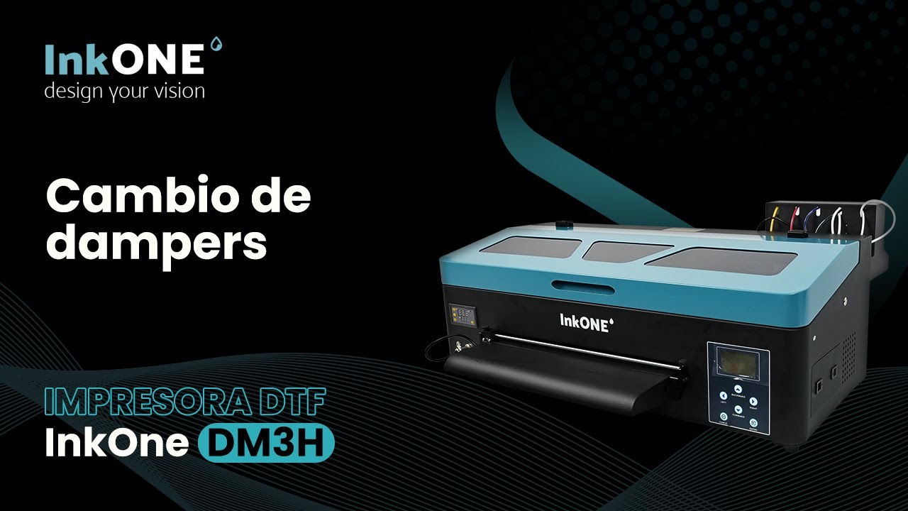 Instalación del damper en la Impresora DTF InkOne DM3H - YouTube