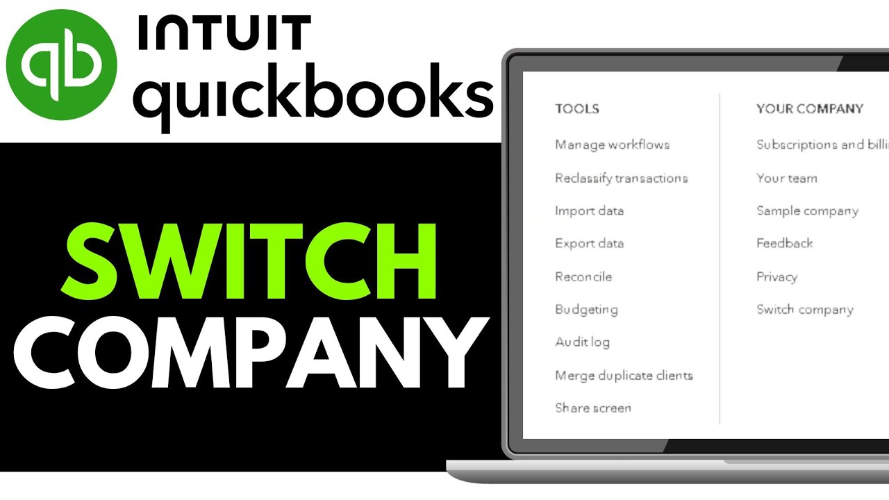 How to Switch Companies in Quickbooks Online 2025 (SIMPLE GUIDE) - YouTube
