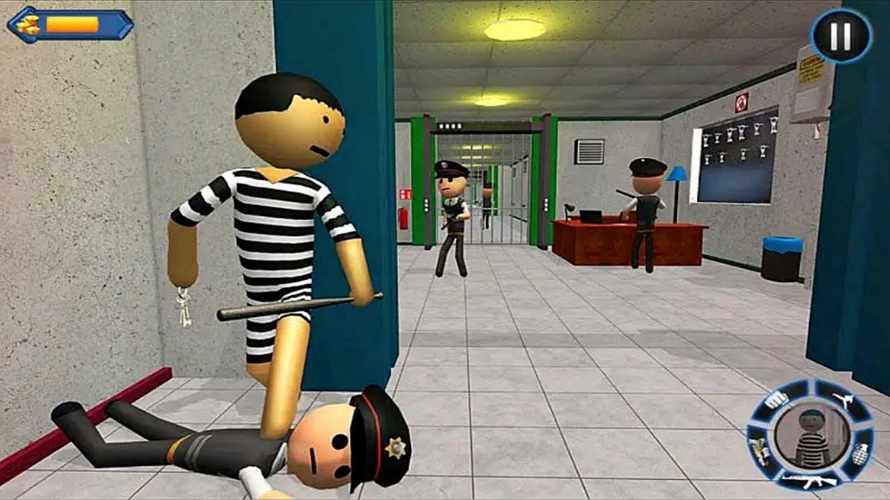 Grand Stickman Police Hero Crime City Jail Break: Play As Policeman ...