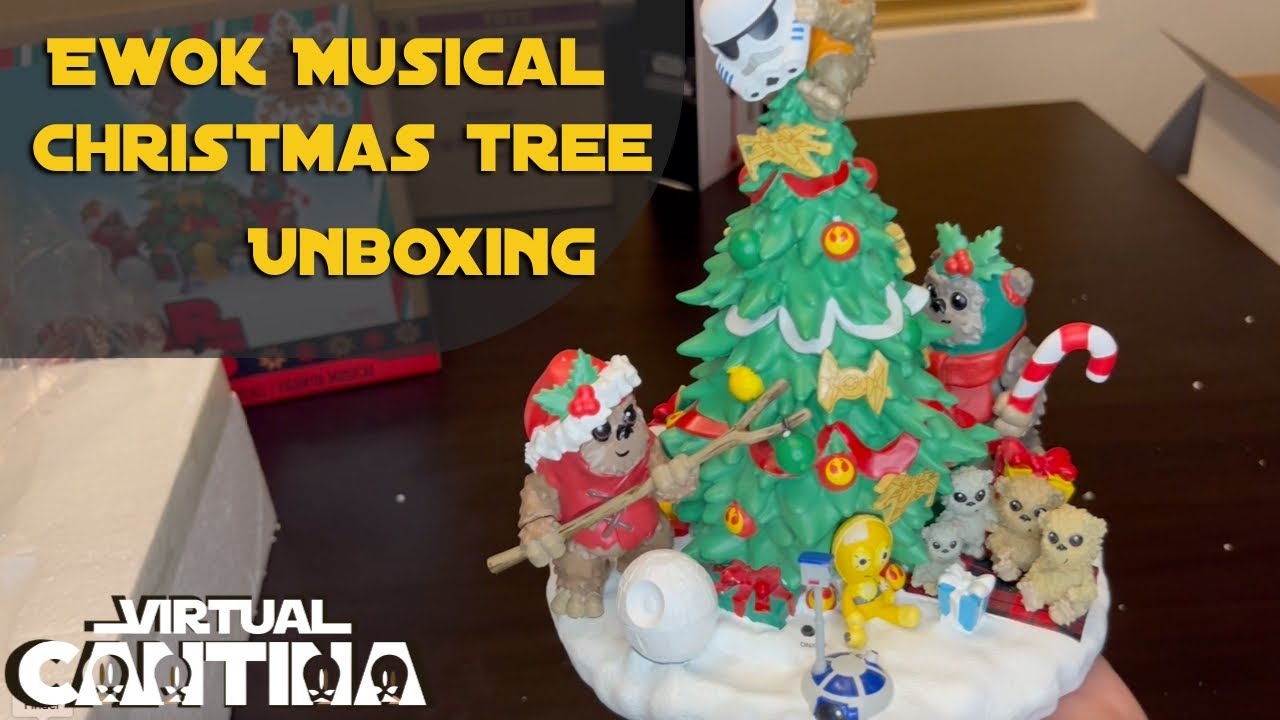 Ewok Musical Christmas Tree Star Wars Unboxing - YouTube