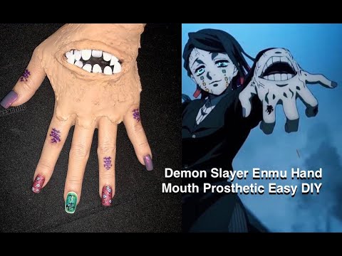 How I Made My Demon Slayer Enmu Hand Mouth Latex Prosthetic Easy DIY ...