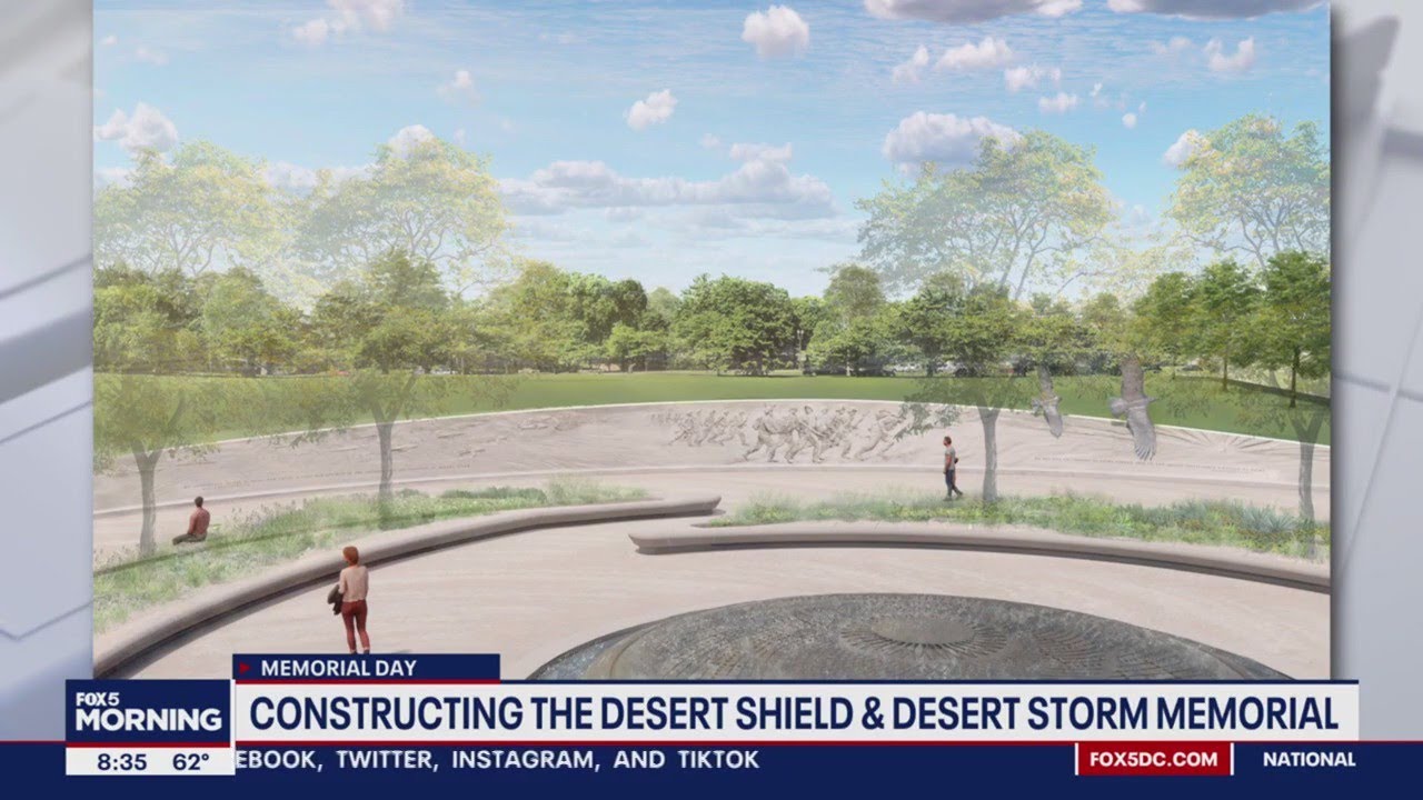 Preparations underway for Desert Shield and Desert Storm Memorial - YouTube
