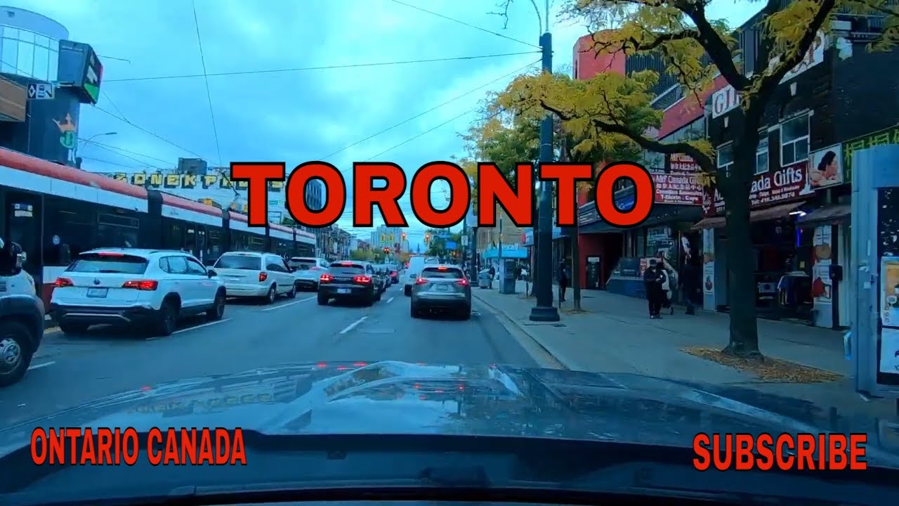 Driving in Toronto Ontario - YouTube