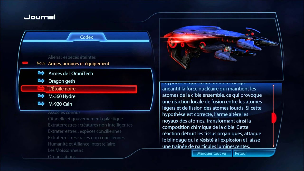 Mass Effect 3 - le Codex : Armes (Lore FR) - YouTube