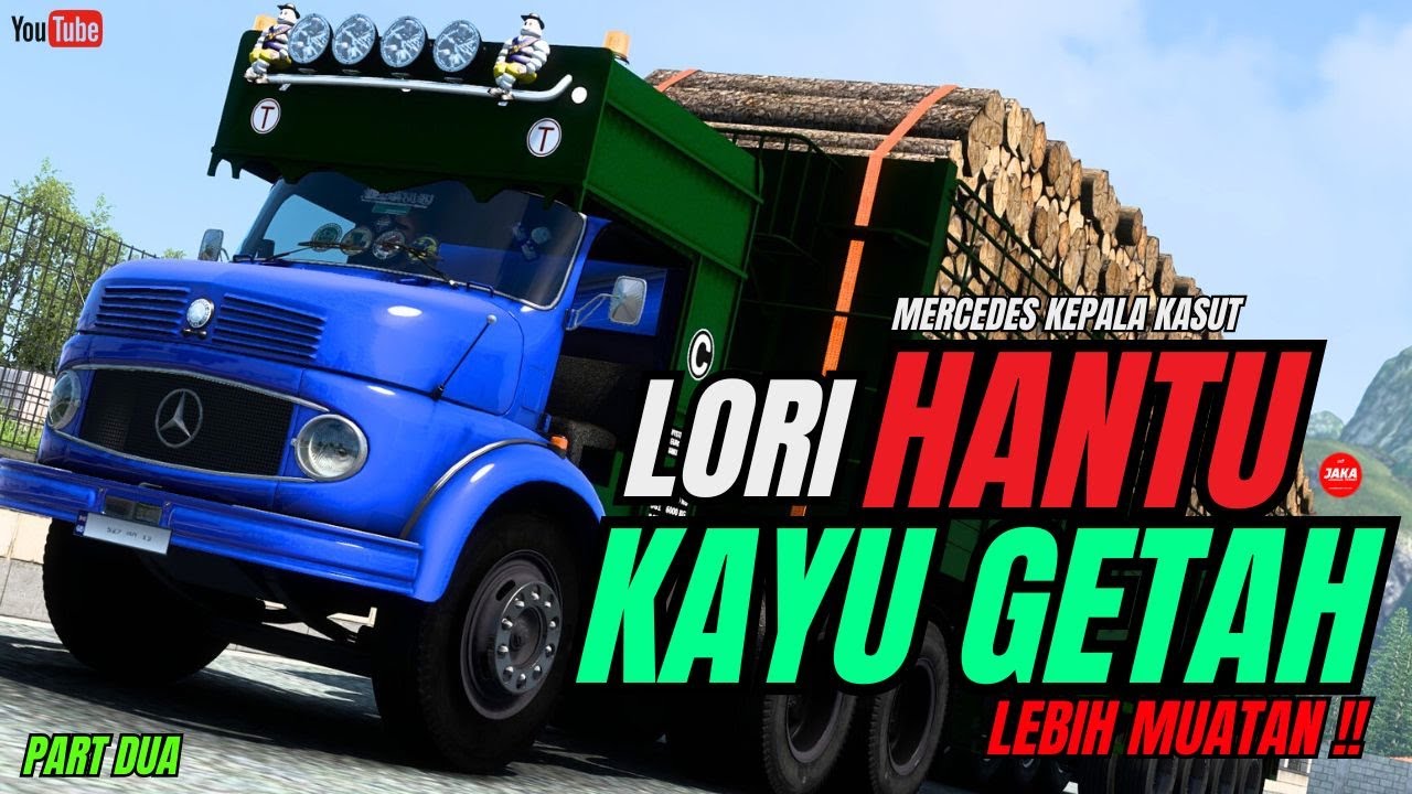 LORI HANTU BAWAK MUATAN KAYU GETAH.. SAMPAI KE PERLIS PARKING REVERSE ...