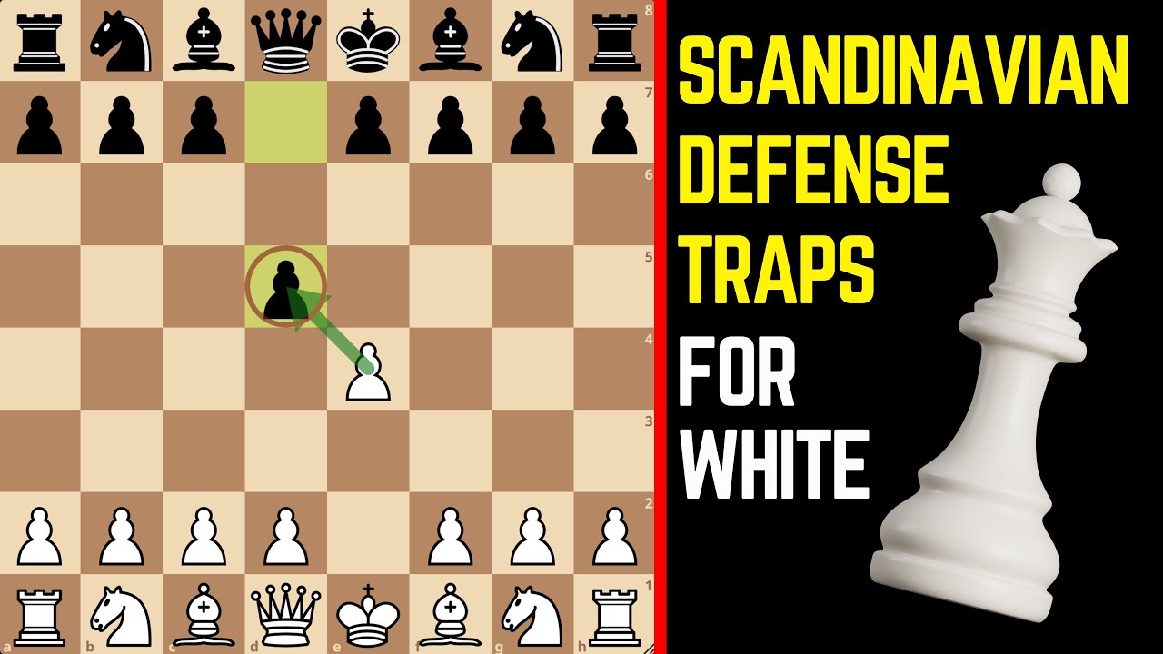 3 Deadly Chess Traps in the Scandinavian Defense for White | Chess trap ...