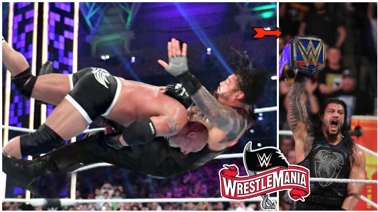 ROMAN REIGNS WIN UNIVARSAL TITLE AT WRESTLMANIA 36 2020 ? ROMAN VS ...