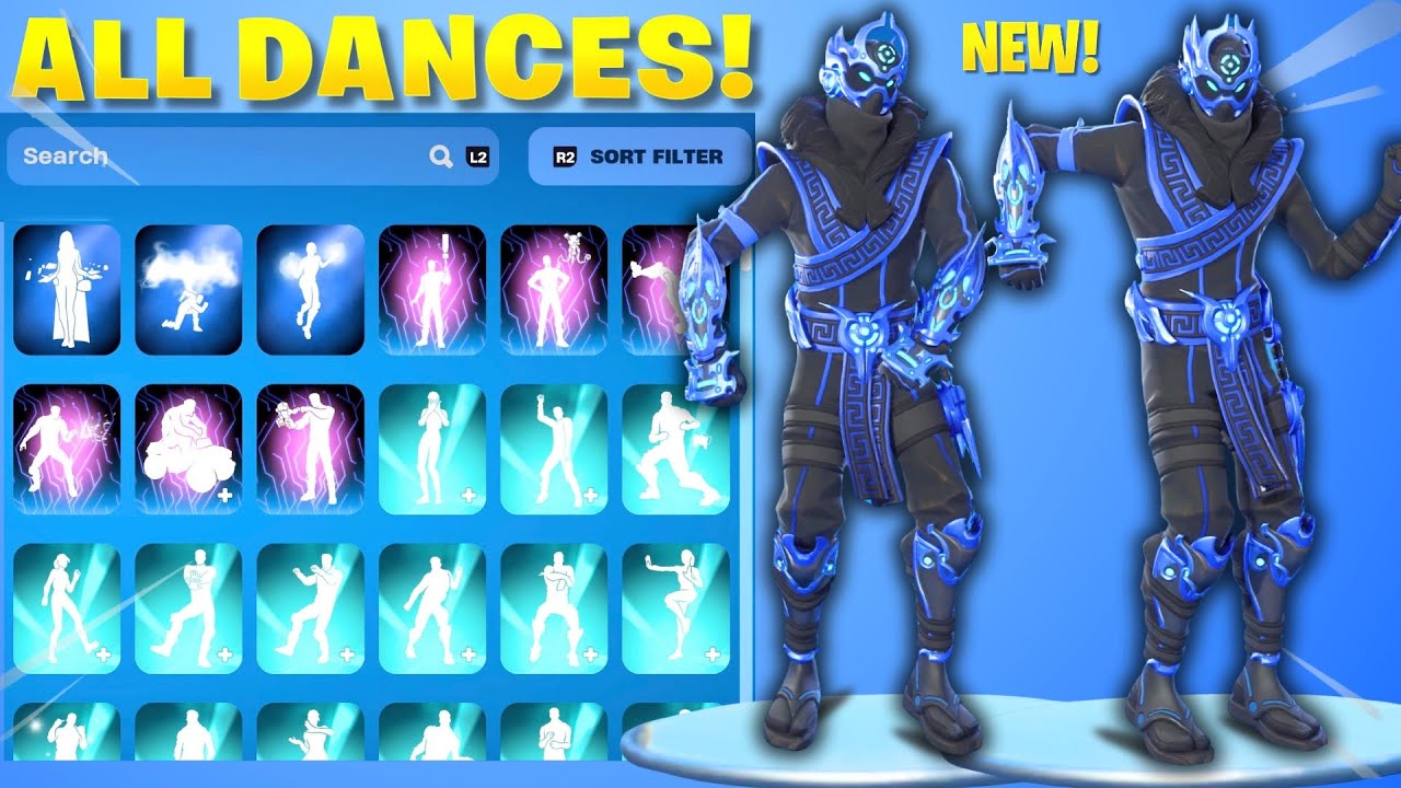 EXCLUSIVE PS5 COBALT SNOWFOOT SKIN Showcase On 300+ Fortnite Dances ...