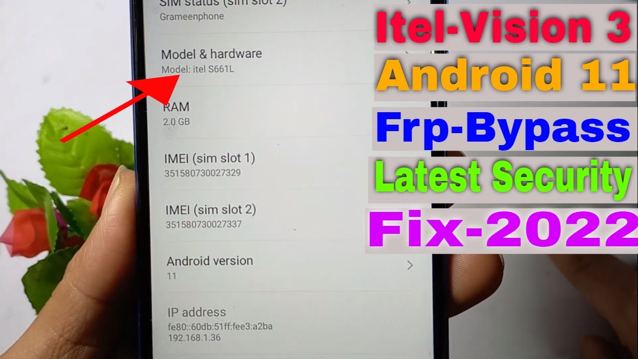 Itel Vision 3 Android 11 Frp Bypass | itel vision 3 (S661L) Google ...