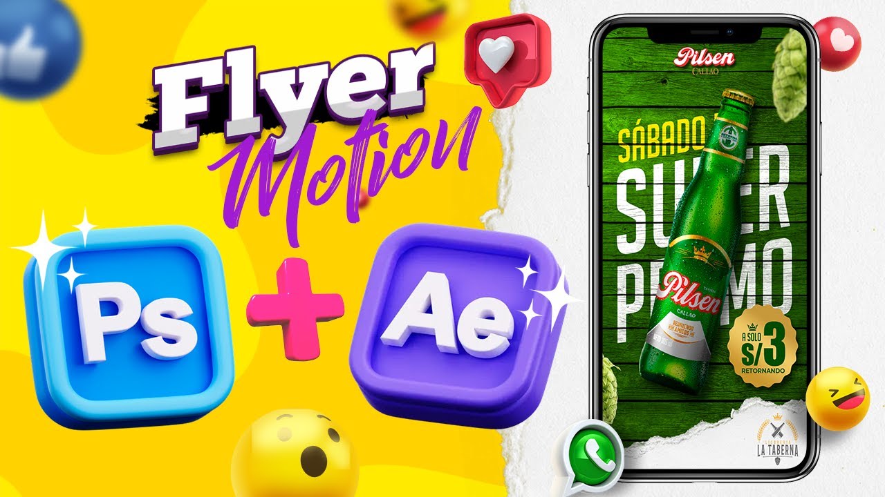 Como hacer Motion Flyers en Photoshop y After Effects + RECURSOS GRATIS ...