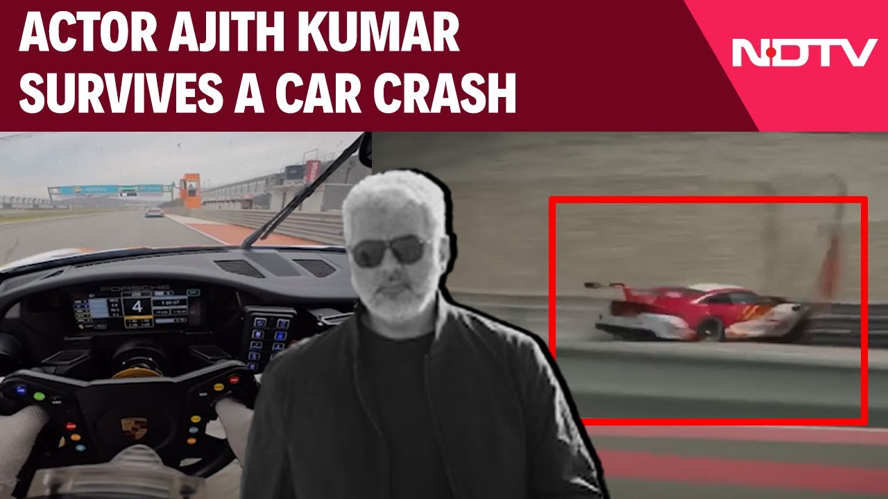 Actor Ajith Car Accident | Actor Ajith Kumar Survives A Car Crash In ...