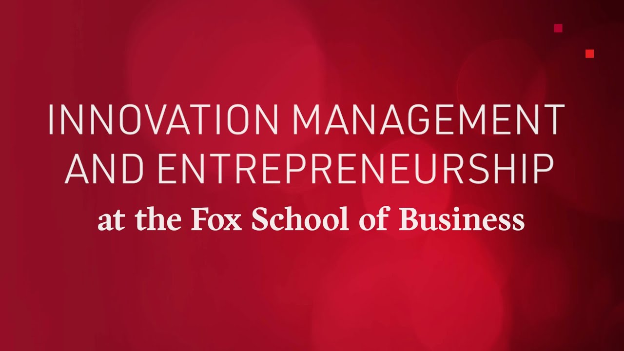 MS Innovation Management and Entrepreneurship - YouTube