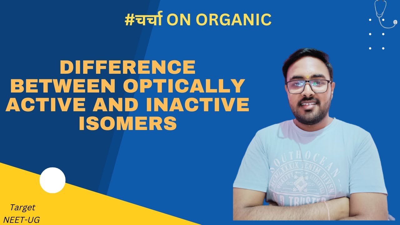 Difference between Optically Active & Inactive Isomer||Organic ...