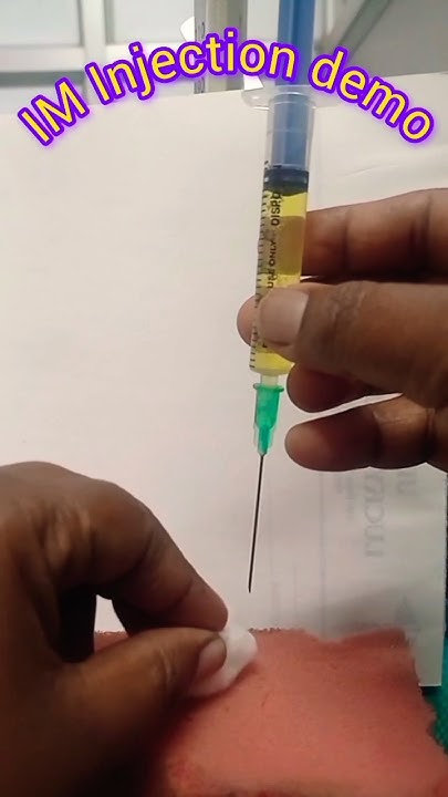 #IM Injections #shorts #nursing #video intramuscular injection demo ...