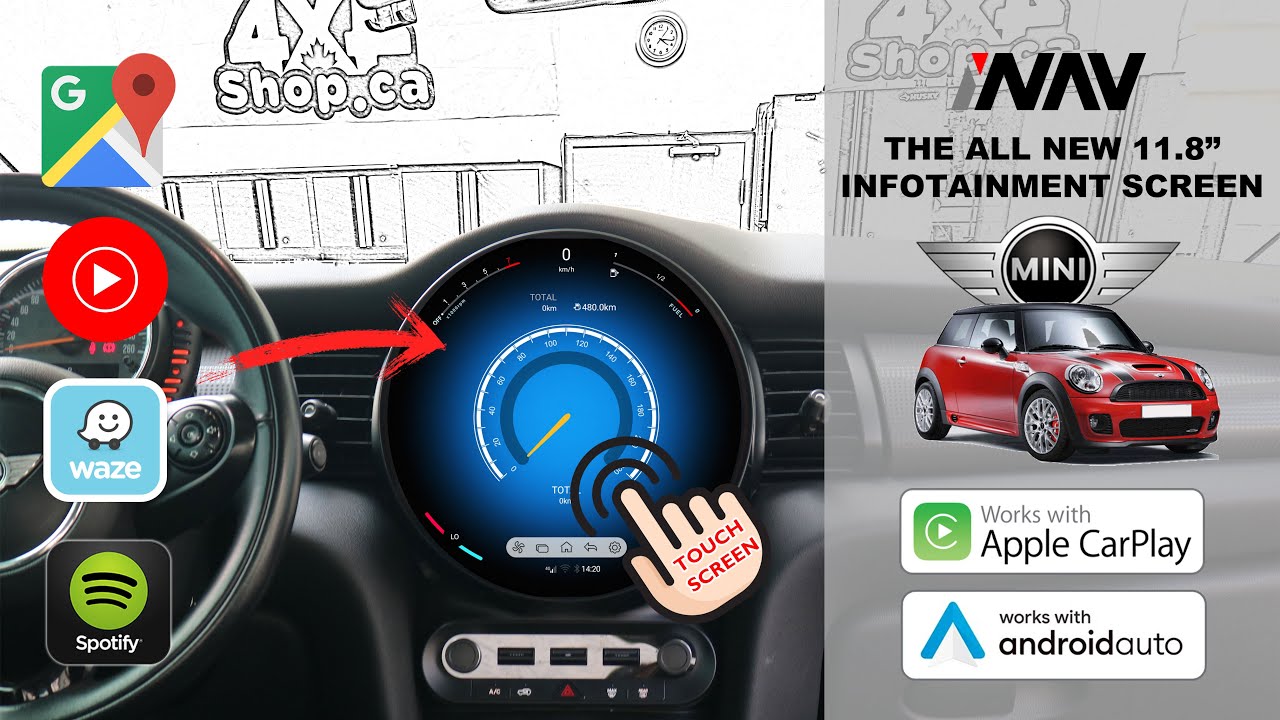 ALL NEW 11.8 Infotainment Touch Screen for Mini Countryman Clubman Mini ...