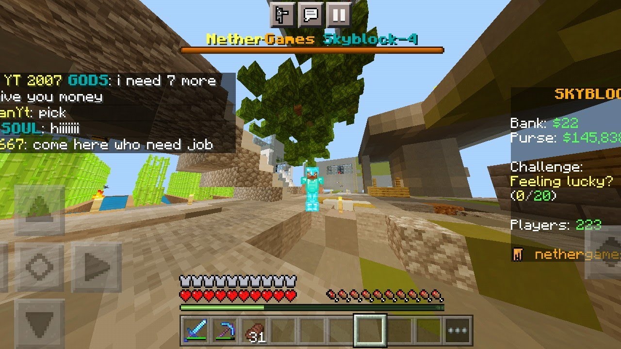 Selling Spawner Nethergames Skyblock - YouTube