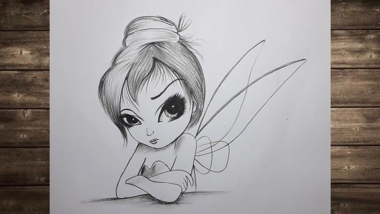 Fairy Face Drawings In Pencil